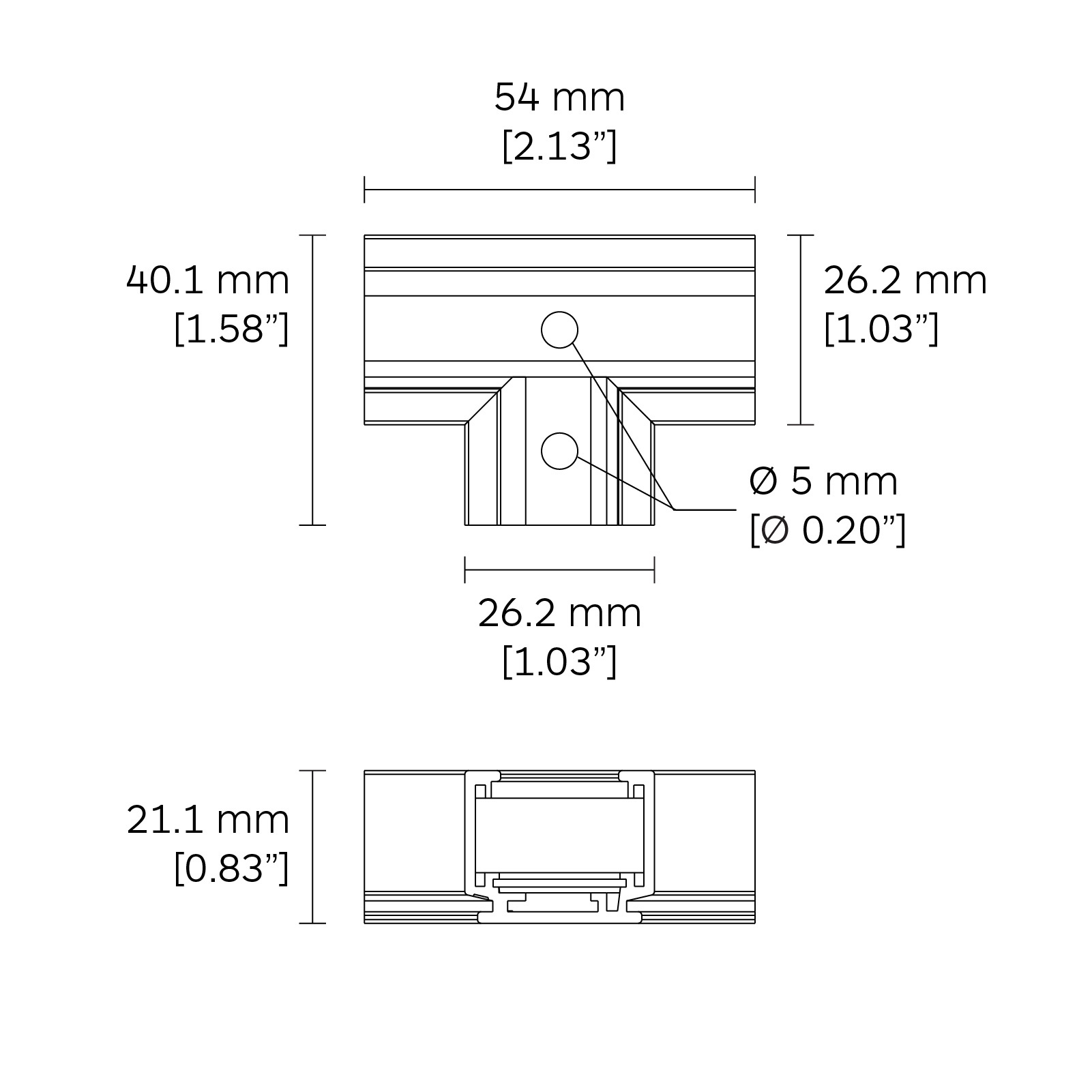 Formalighting | T Type Joint Cover